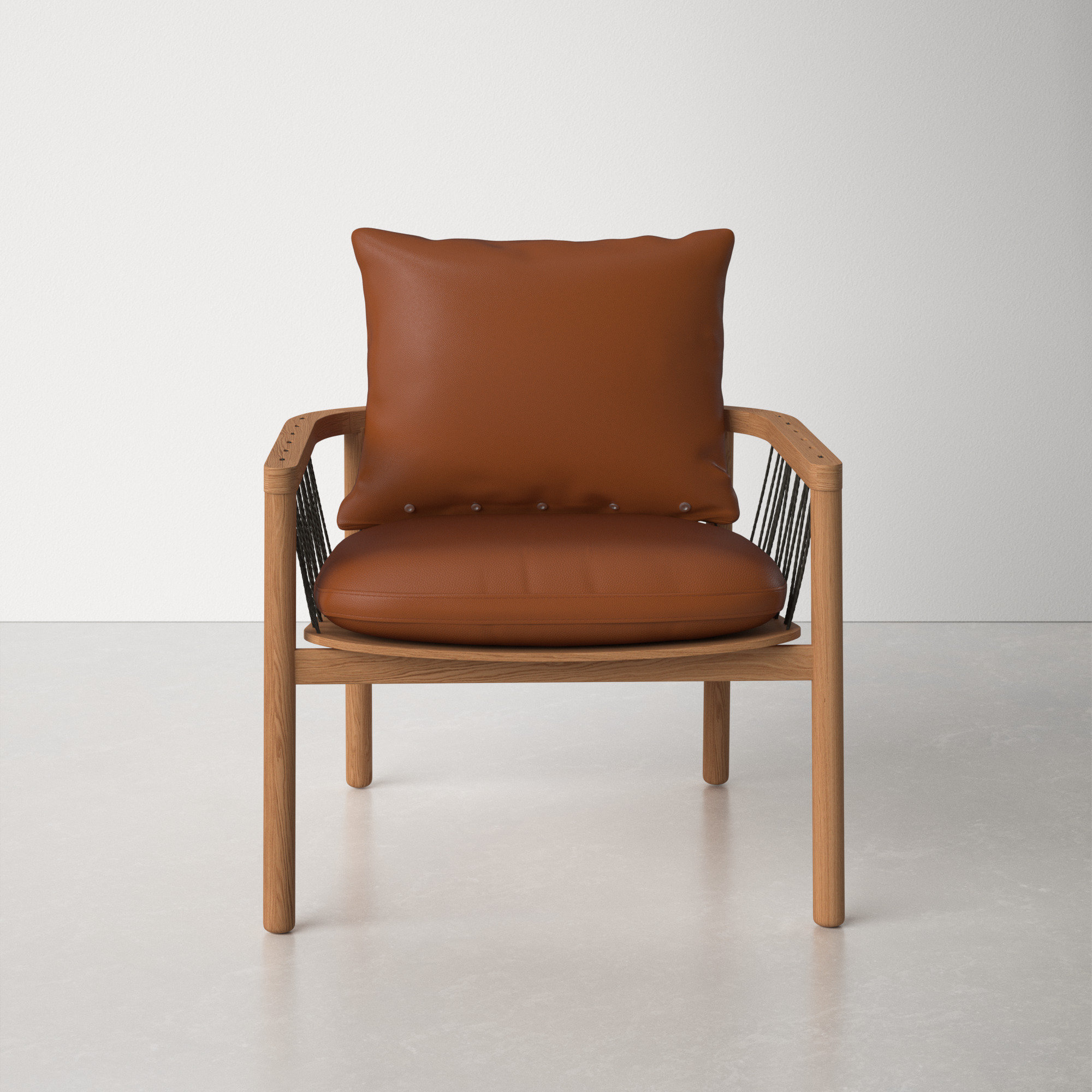 AllModern Duncan Leather Armchair & Reviews | Wayfair