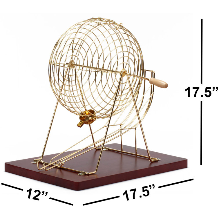 GSE Games & Sports Expert Large Bingo Game Set with Bingo Cage, 1.5 ...