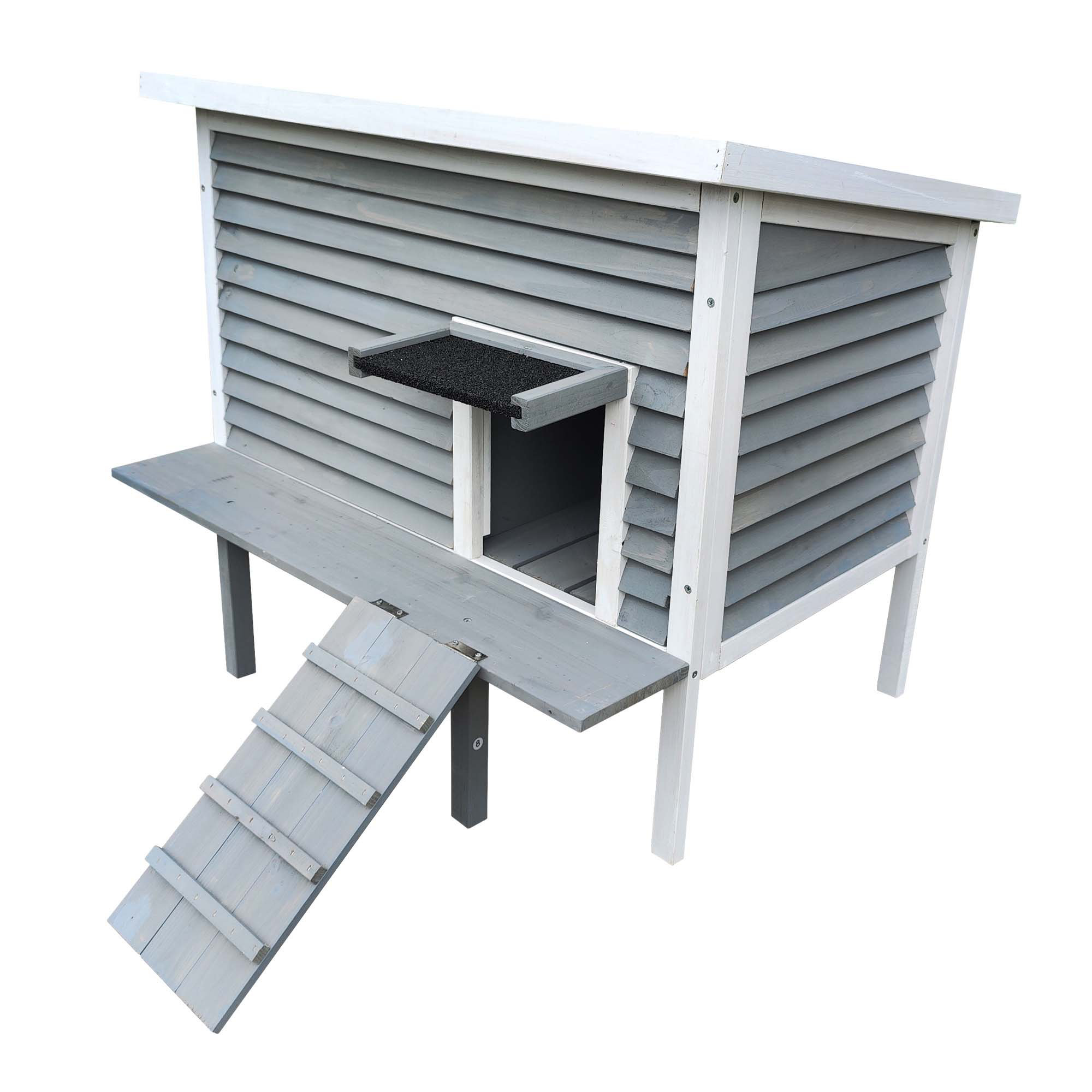 Ophelia & Co. Outdoor Premium Cat House with Multiple Features for ...