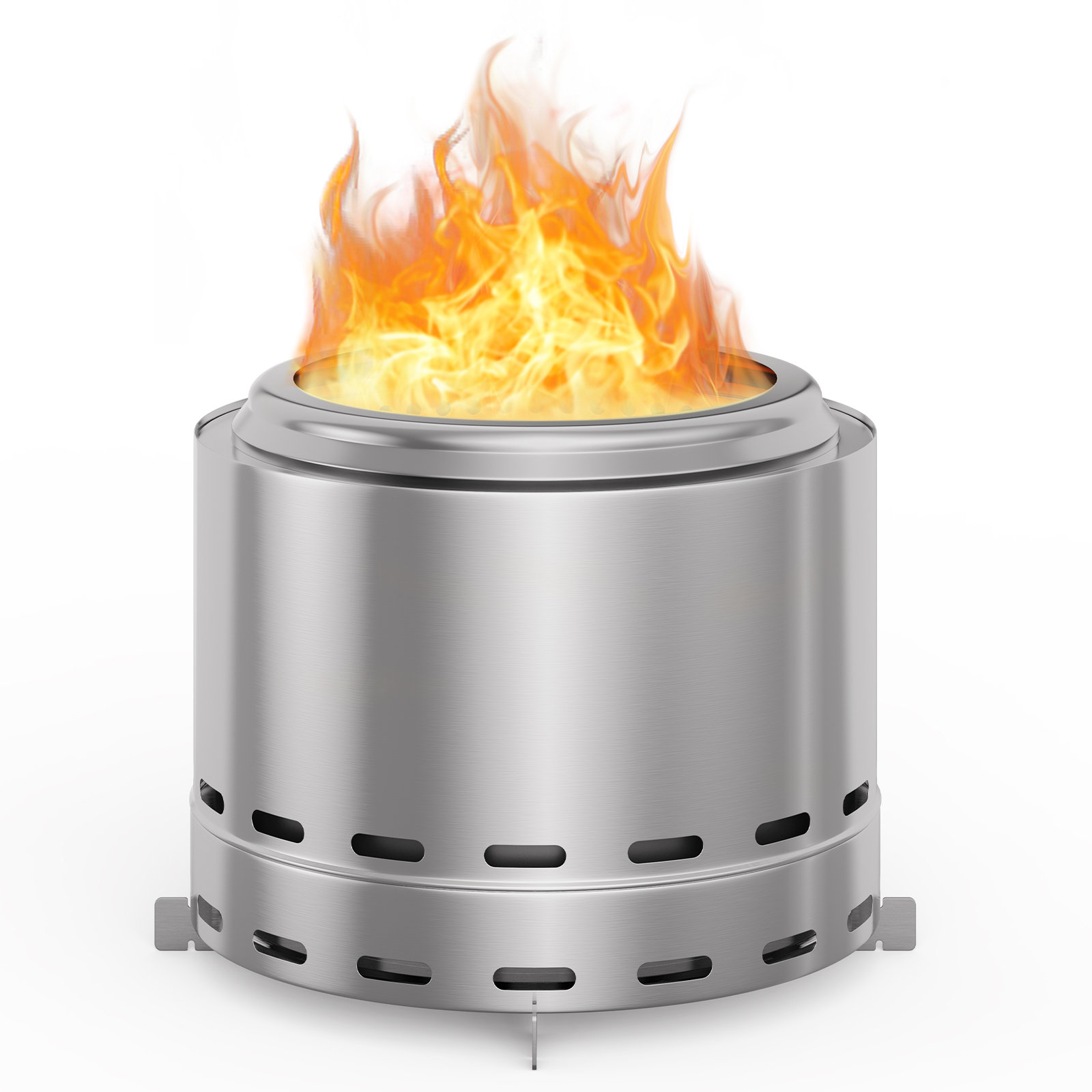 Arlmont & Co. Palmena Stainless Steel Smokeless Wood Burning Outdoor ...