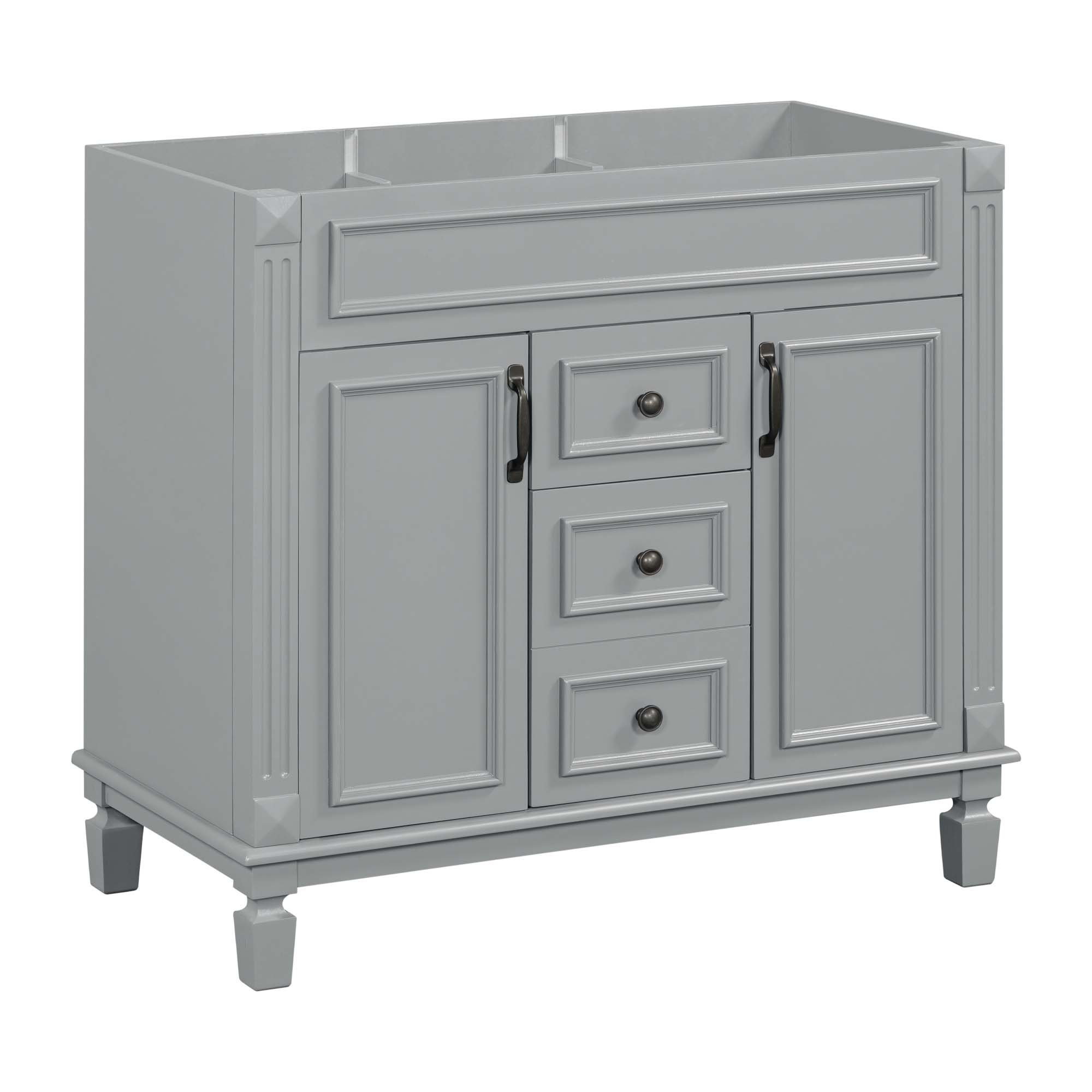Impact Outdoor Modern Bathroom Vanity Base With 2 Soft Closing Doors ...