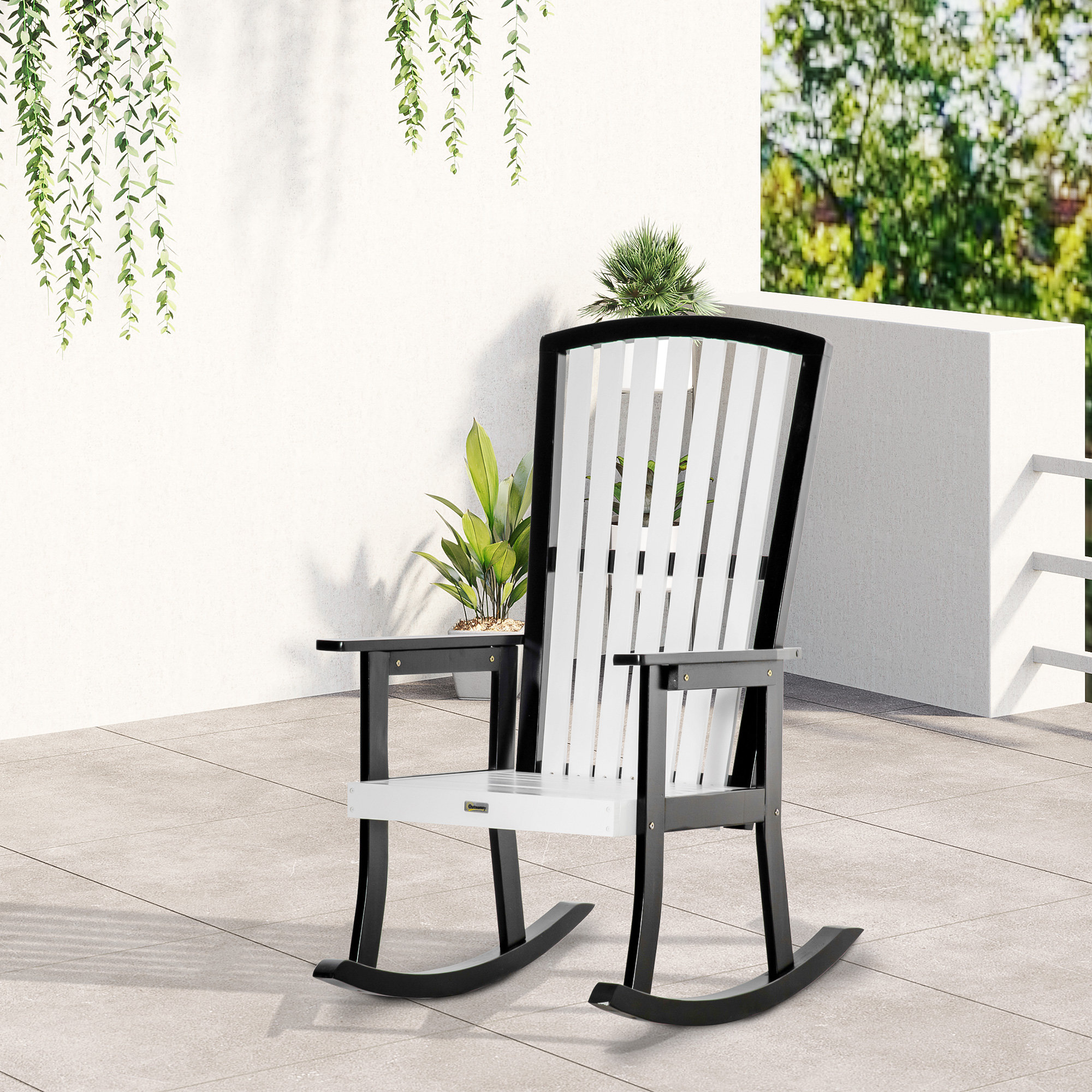 Outsunny Poplar Outdoor Rocker Chair - Wayfair Canada