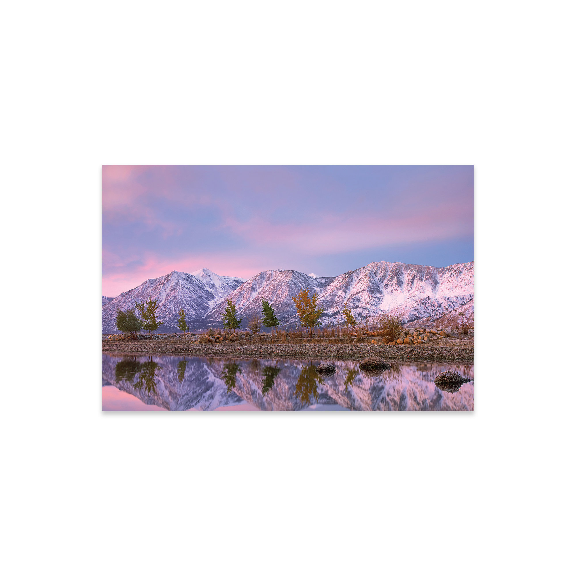 Loon Peak® Carson River And Carson Range, Nevada On Plastic / Acrylic ...
