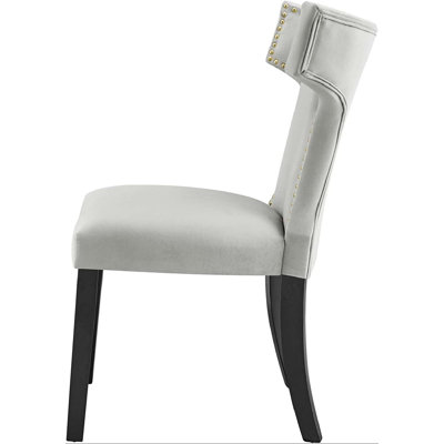 Rosdorf Park Giano Velvet Wing Back Parsons Chair | Wayfair