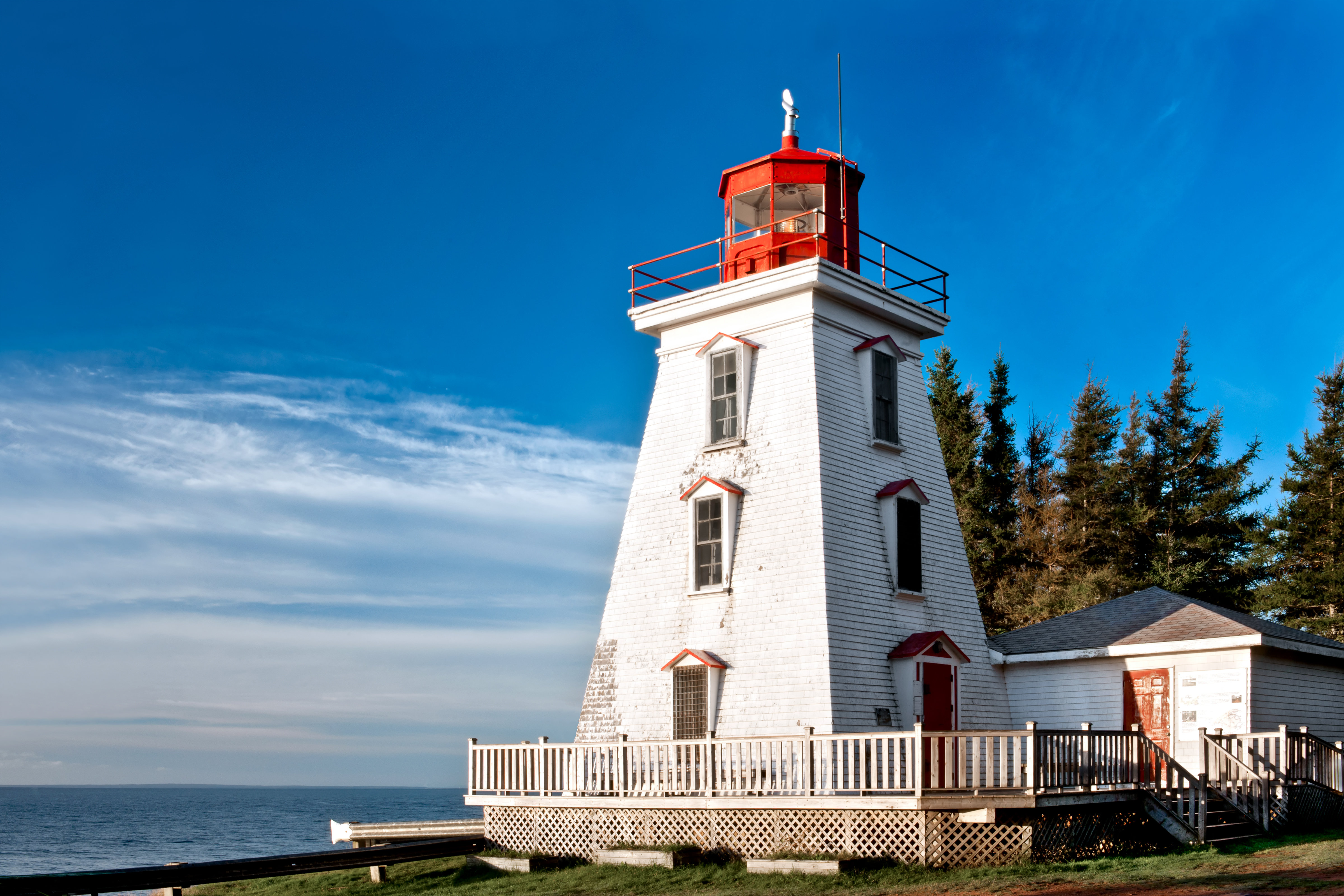 Breakwater Bay Cape Bear Lighthouse - Wrapped Canvas Photograph | Wayfair