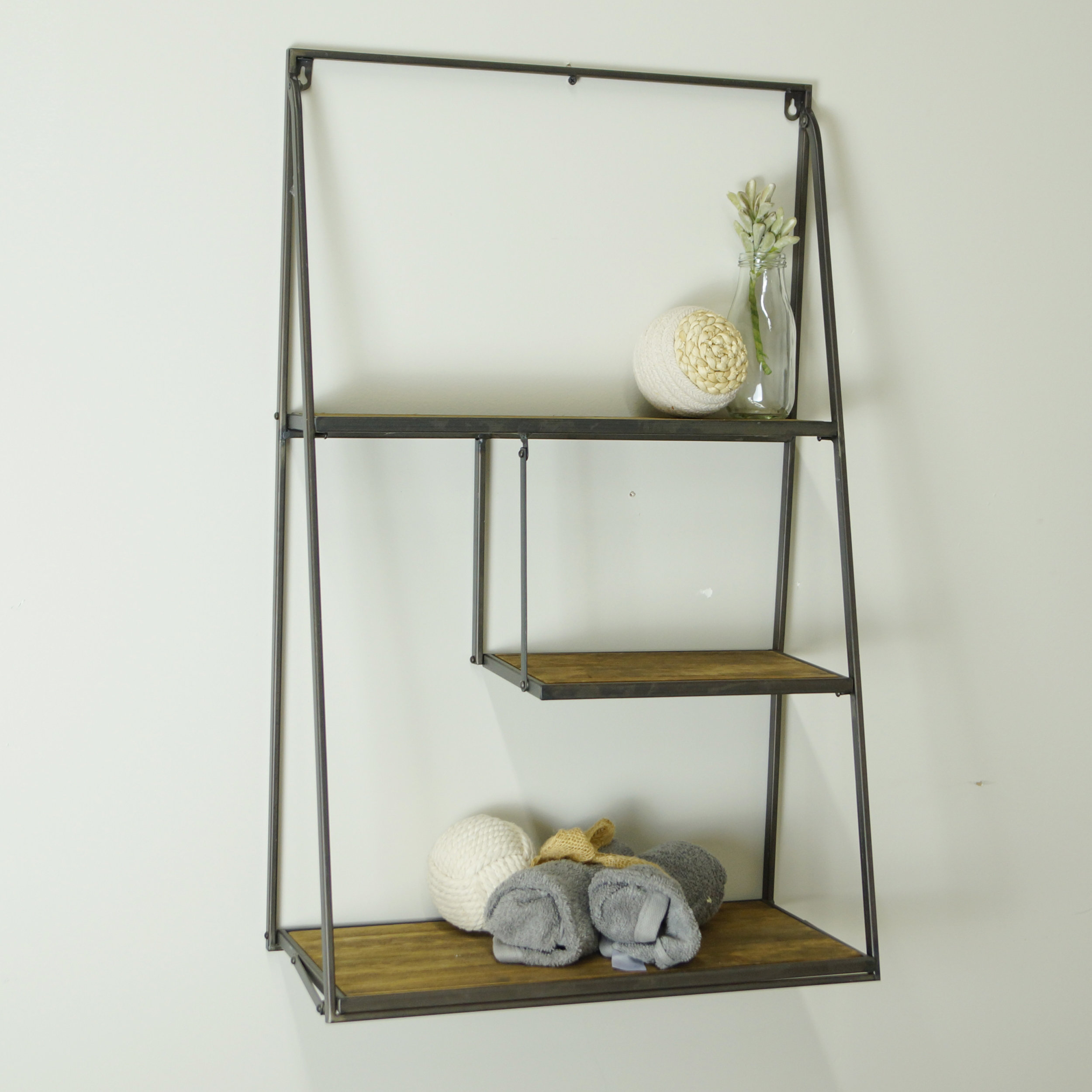 17 Stories VIP Wood 32 in. Black Sloped Shelf | Wayfair