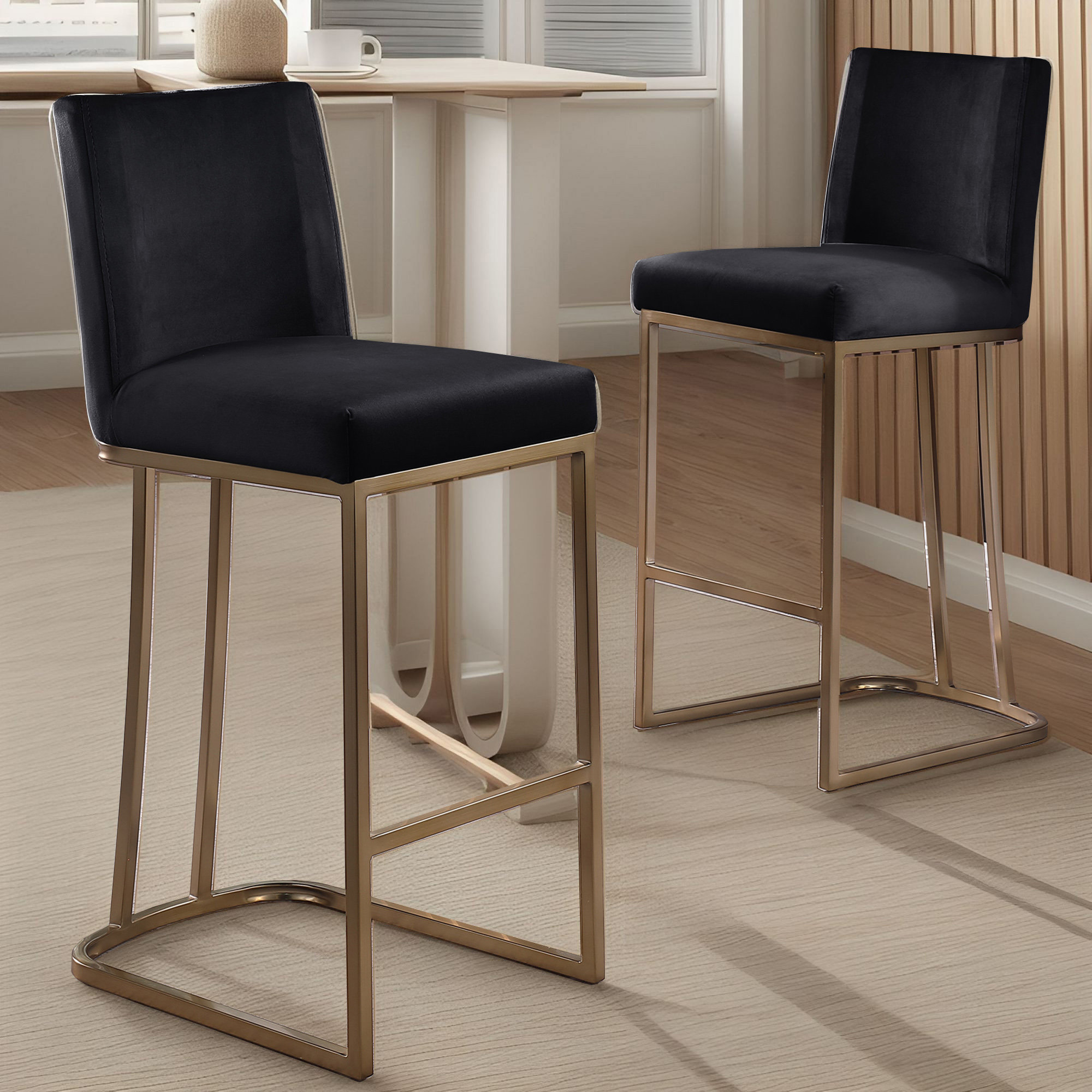 Everly Quinn Sauers 26'' Short Counter Stool | Wayfair