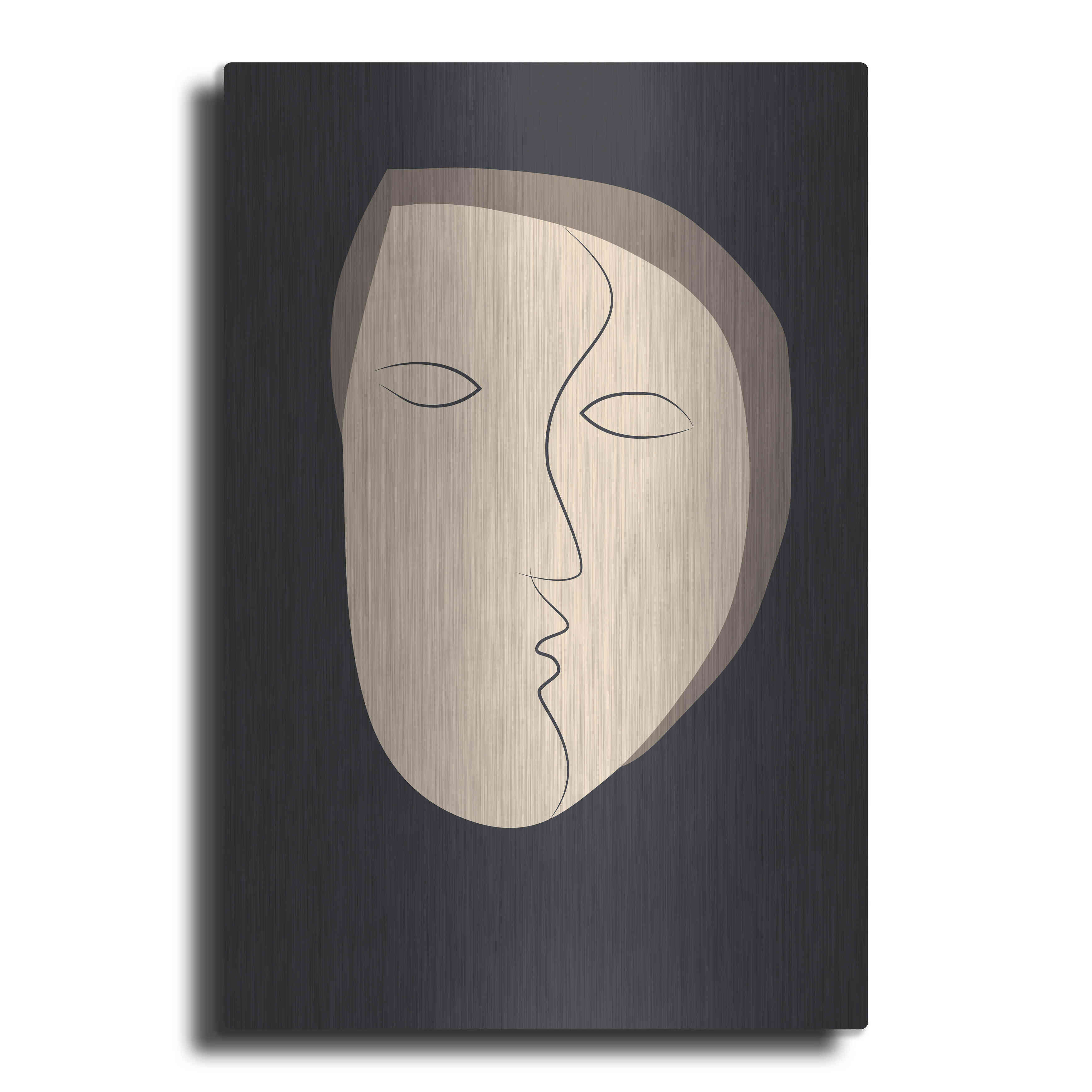 Orren Ellis 'Face It 1' by Design Fabrikken, Metal Wall Art | Wayfair