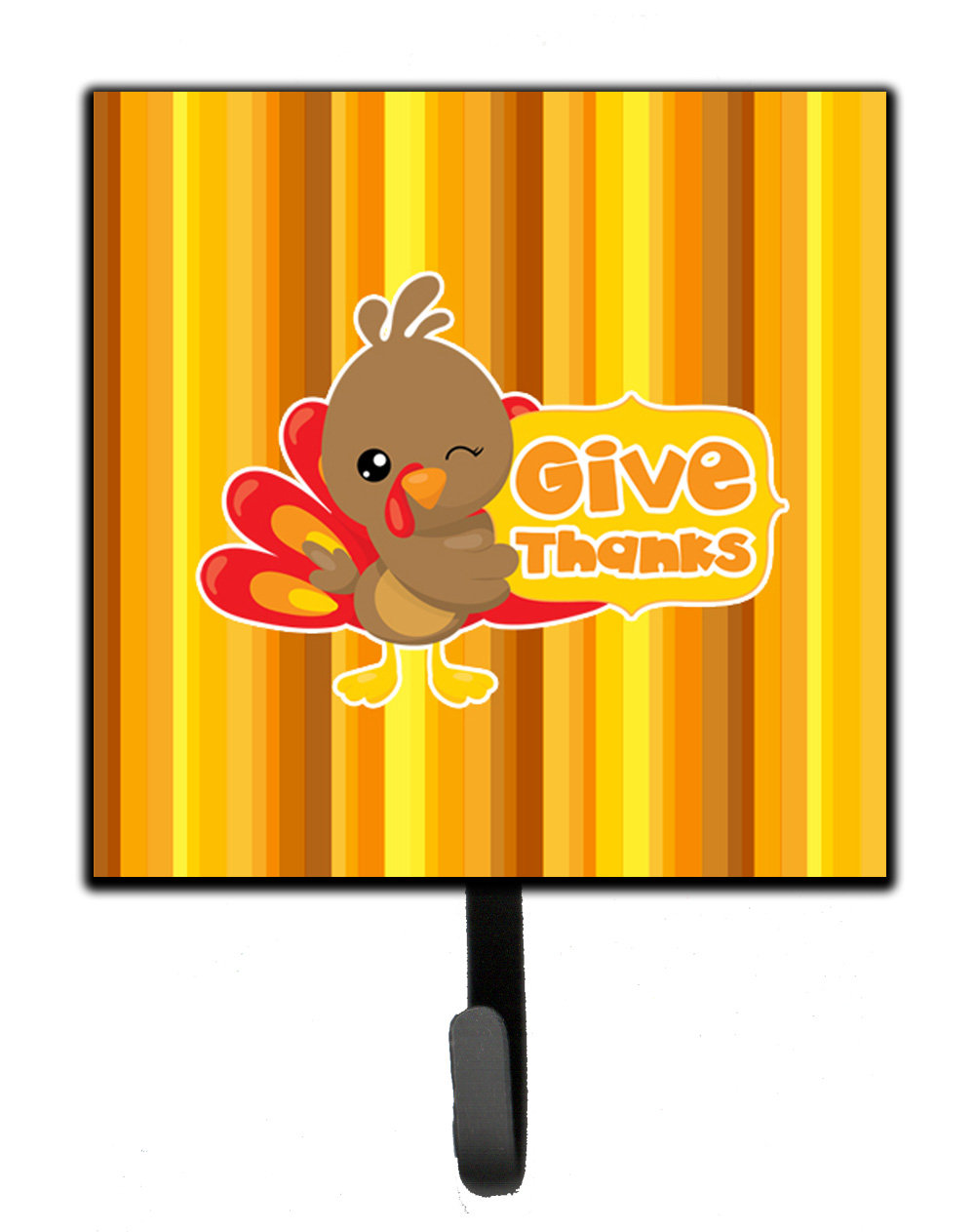 The Holiday Aisle® Arrowood Thanksgiving Turkey Give Thanks Wall Key ...