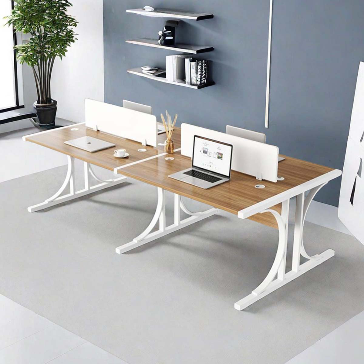 Hokku Designs Tahlib 98.03'' W Rectangle Executive Desk | Wayfair