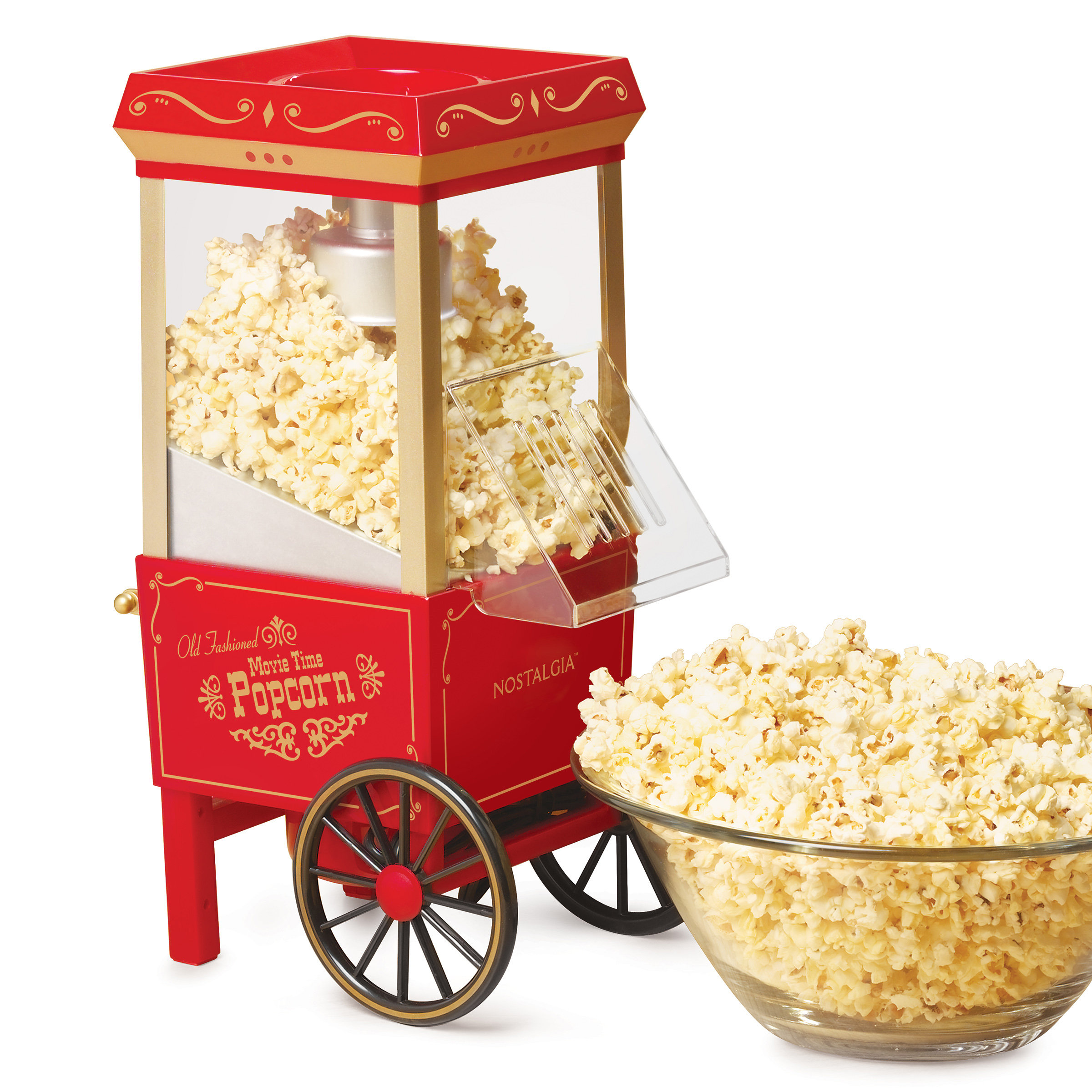 Nostalgia 10 oz. Popcorn Machine with Cart & Reviews | Wayfair