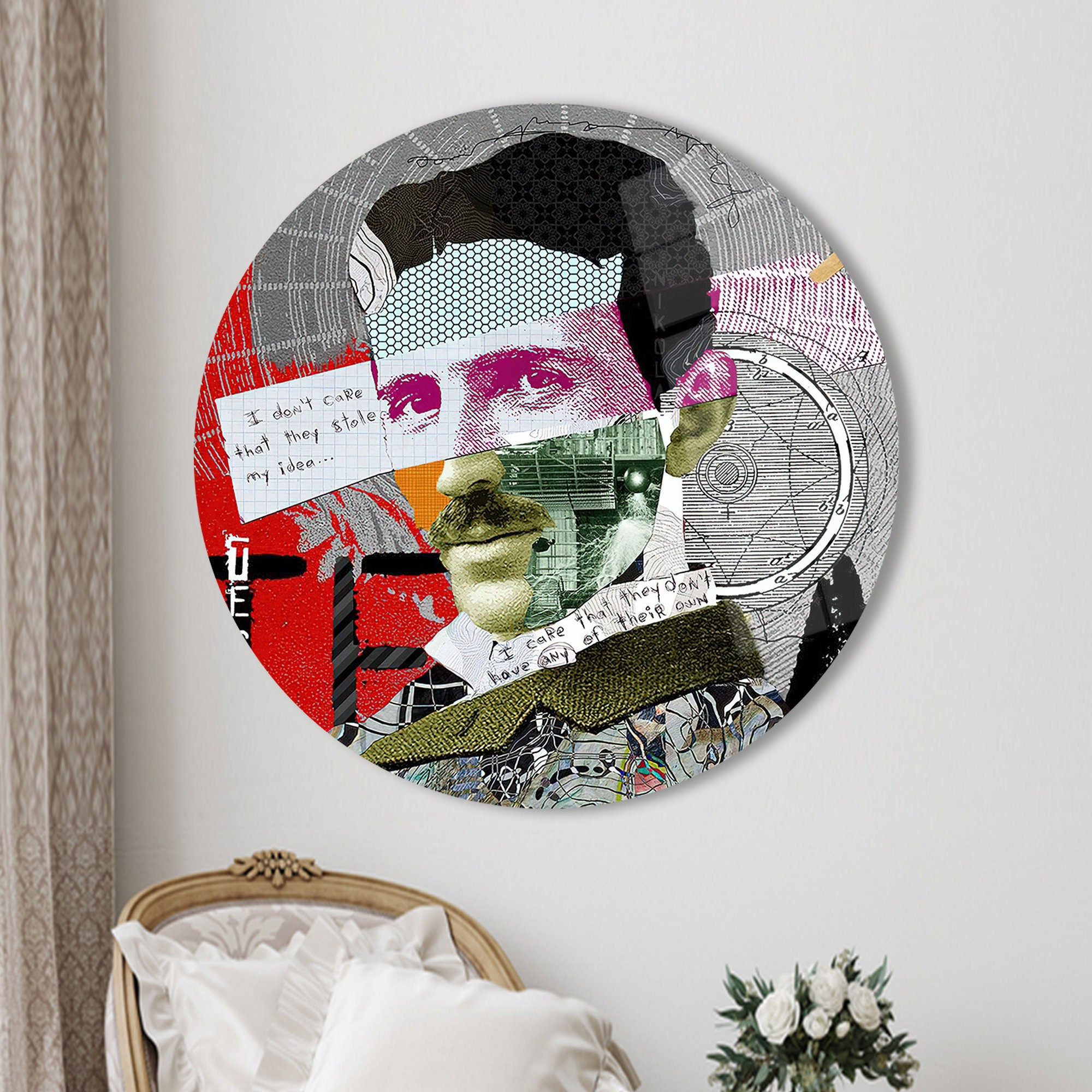 Red Barrel Studio® Stunning Abstract Nikola Tesla Graffiti Wall Art ...