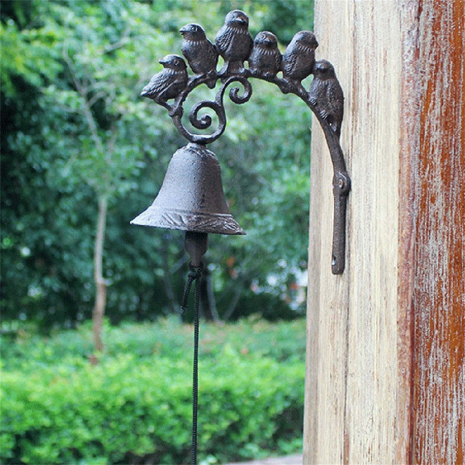 Red Barrel Studio Vintage Birdies Wall Mounted Cast Iron Door Bell ...