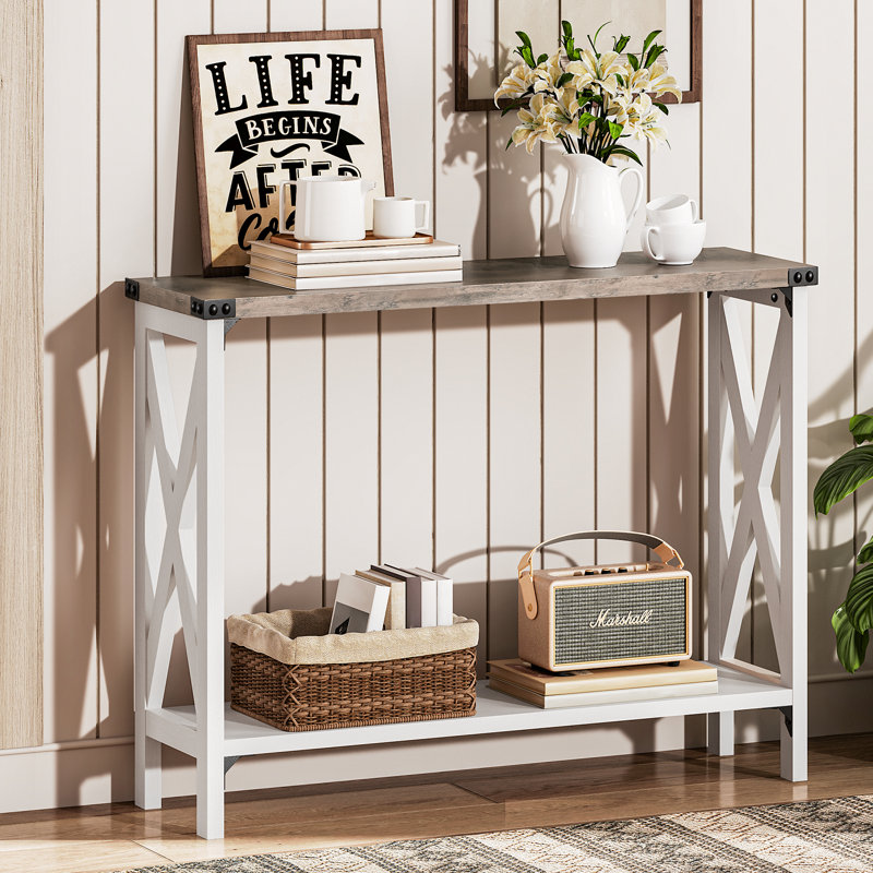 Breakwater Bay Rundelle 39.4" Narrow Console Table Entryway Table ...