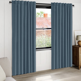 Blue Curtains & Drapes You'll Love | Wayfair