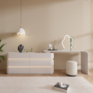 No Mirror Included Makeup Vanities You'll Love | Wayfair