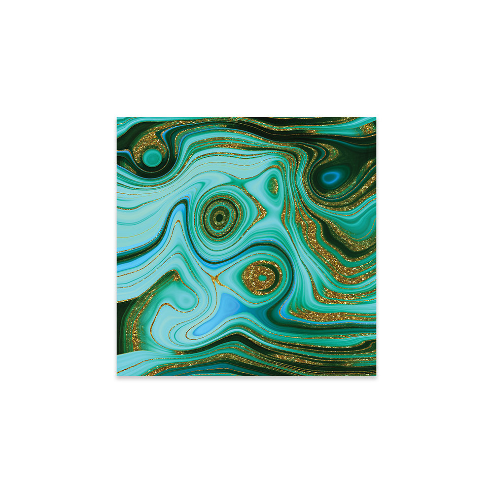 Mercer41 Green And Gold Malachite On Plastic / Acrylic by UtArt Print ...