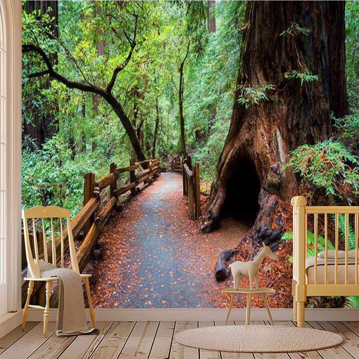 Millwood Pines Peel and Stick Wallpaper Wall Mural Muir Woods Wall Art ...