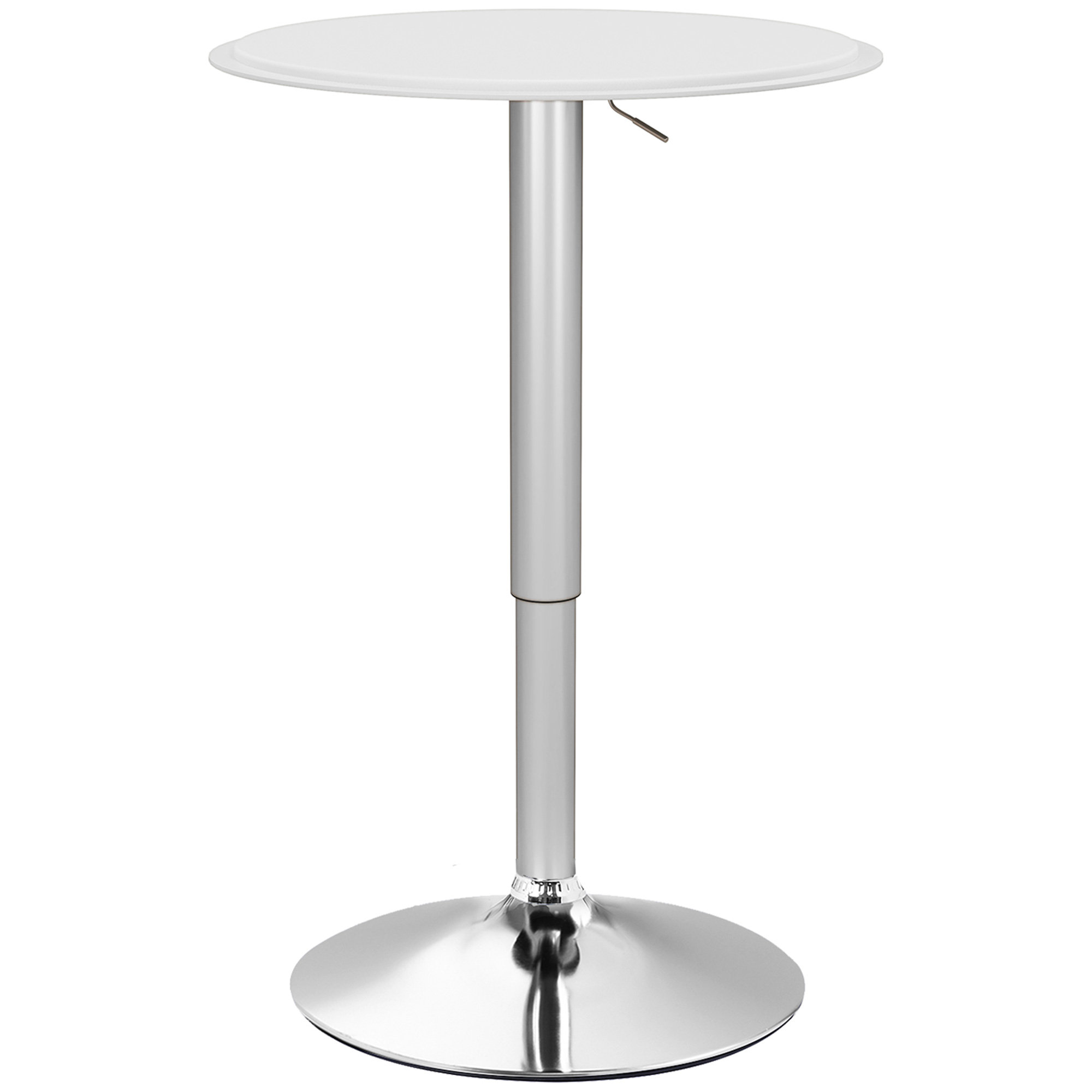 Winston Porter Round Bar Table, Adjustment Height Bistro Table Faux ...