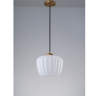 Dakota Fields Green Striped Glass Pendant Light | Wayfair