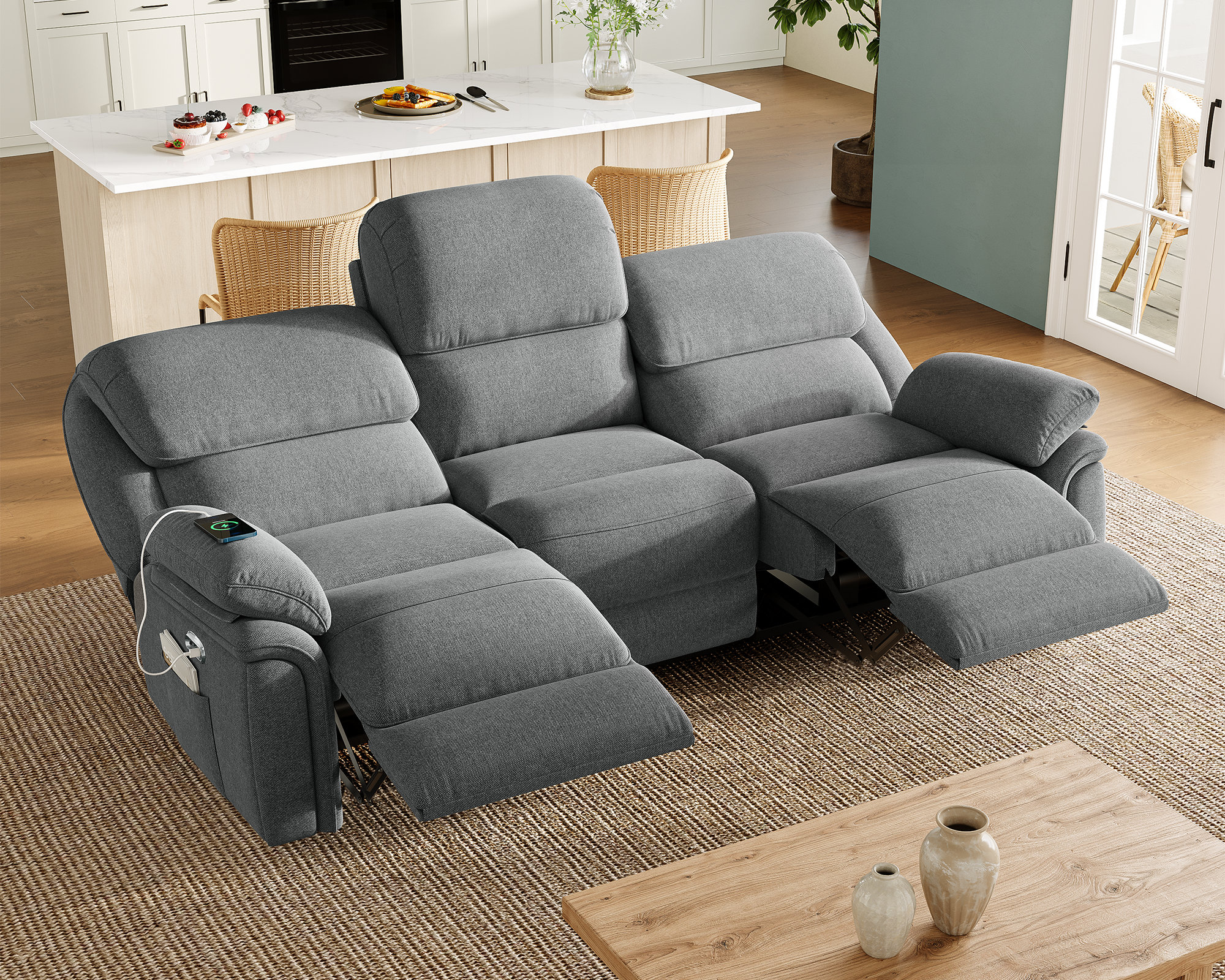 Latitude Run® Folding back functional sofa Couch | Wayfair