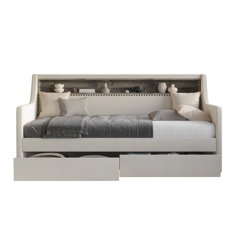 Wade Logan® Amylah Upholstered Daybed & Reviews | Wayfair