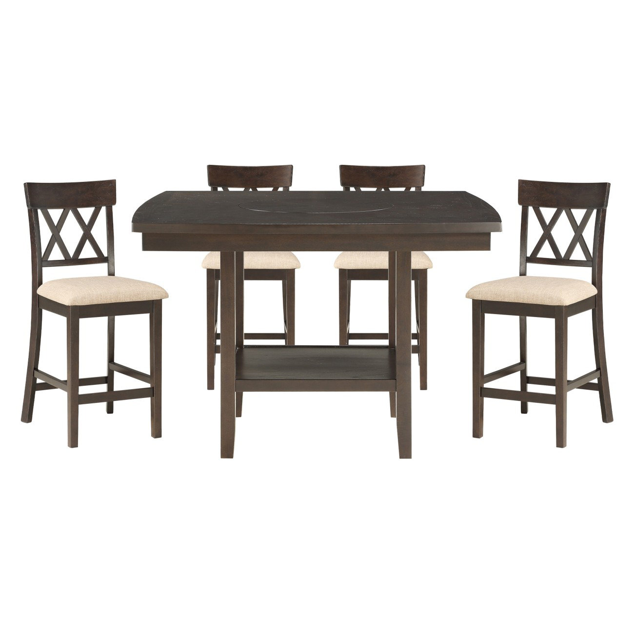 Wildon Home® Dubraska Square 54'' L x 54'' W Dining Set | Wayfair