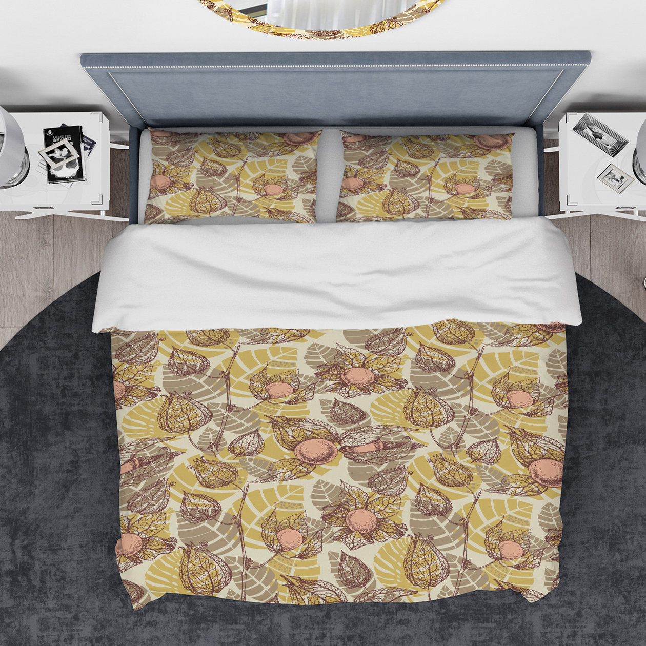 Design Art Designart Physalis Drawing Duvet Cover Set | Wayfair