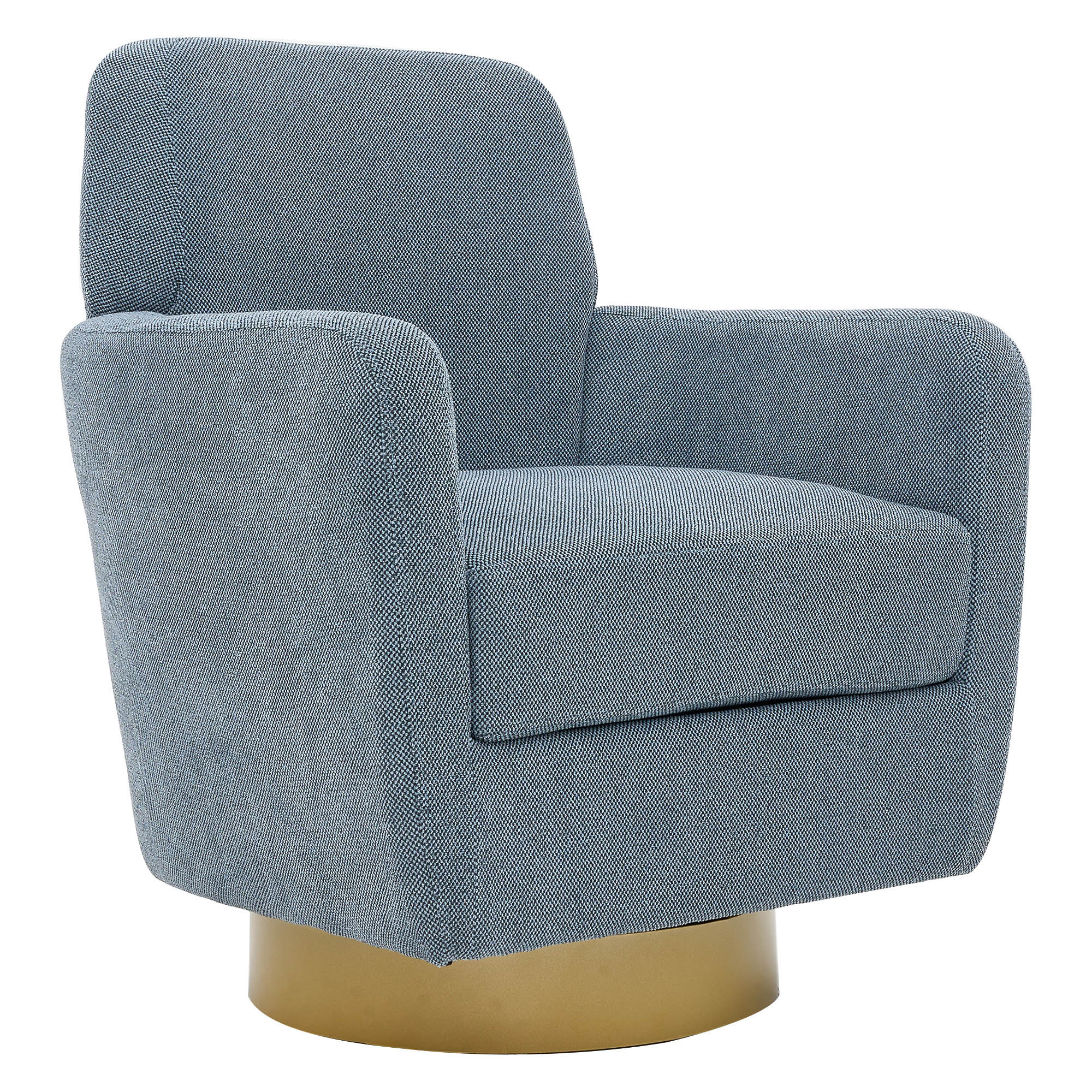 Everly Quinn 360 Degree Rotation Armchair Cotton Linen Skin Friendly ...