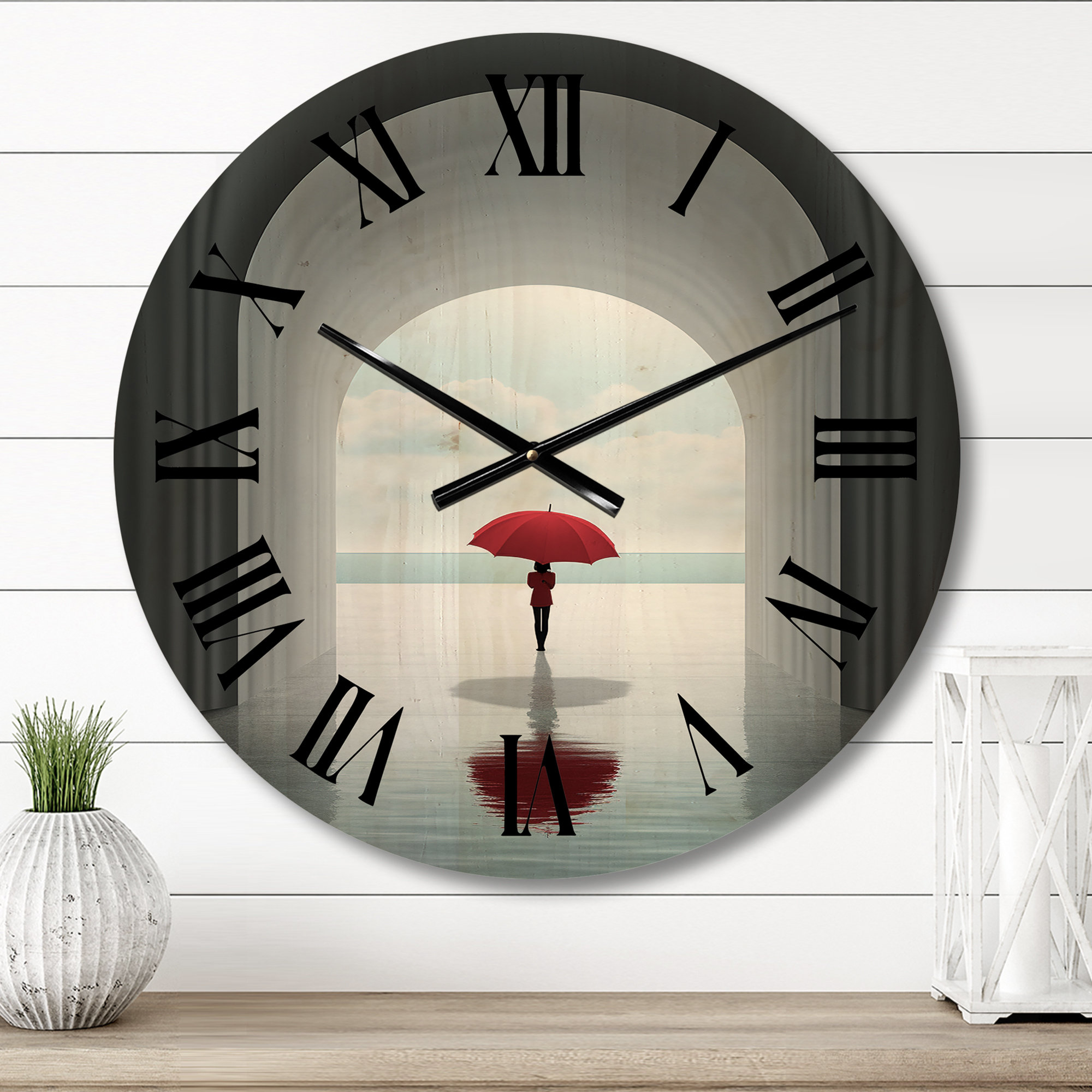 East Urban Home The Red Umbrella Minimal Architecture II - Abstract ...