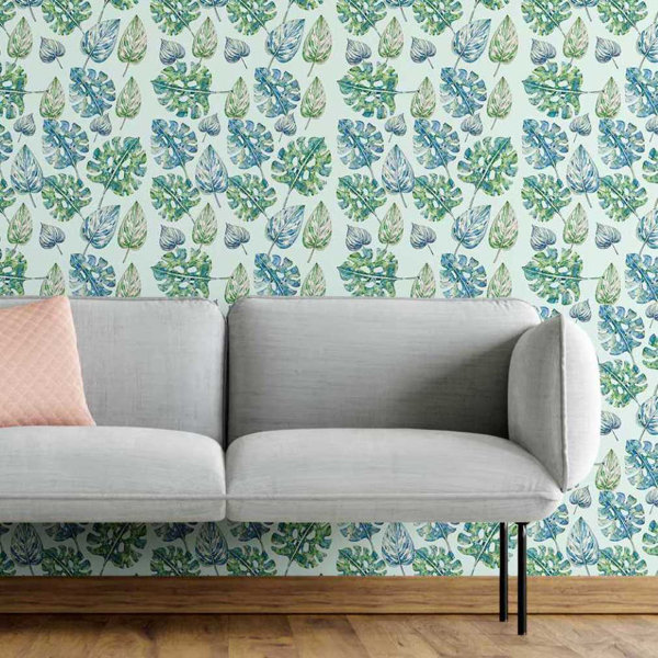 Bayou Breeze Pecor Peel & Stick Floral Tile | Wayfair