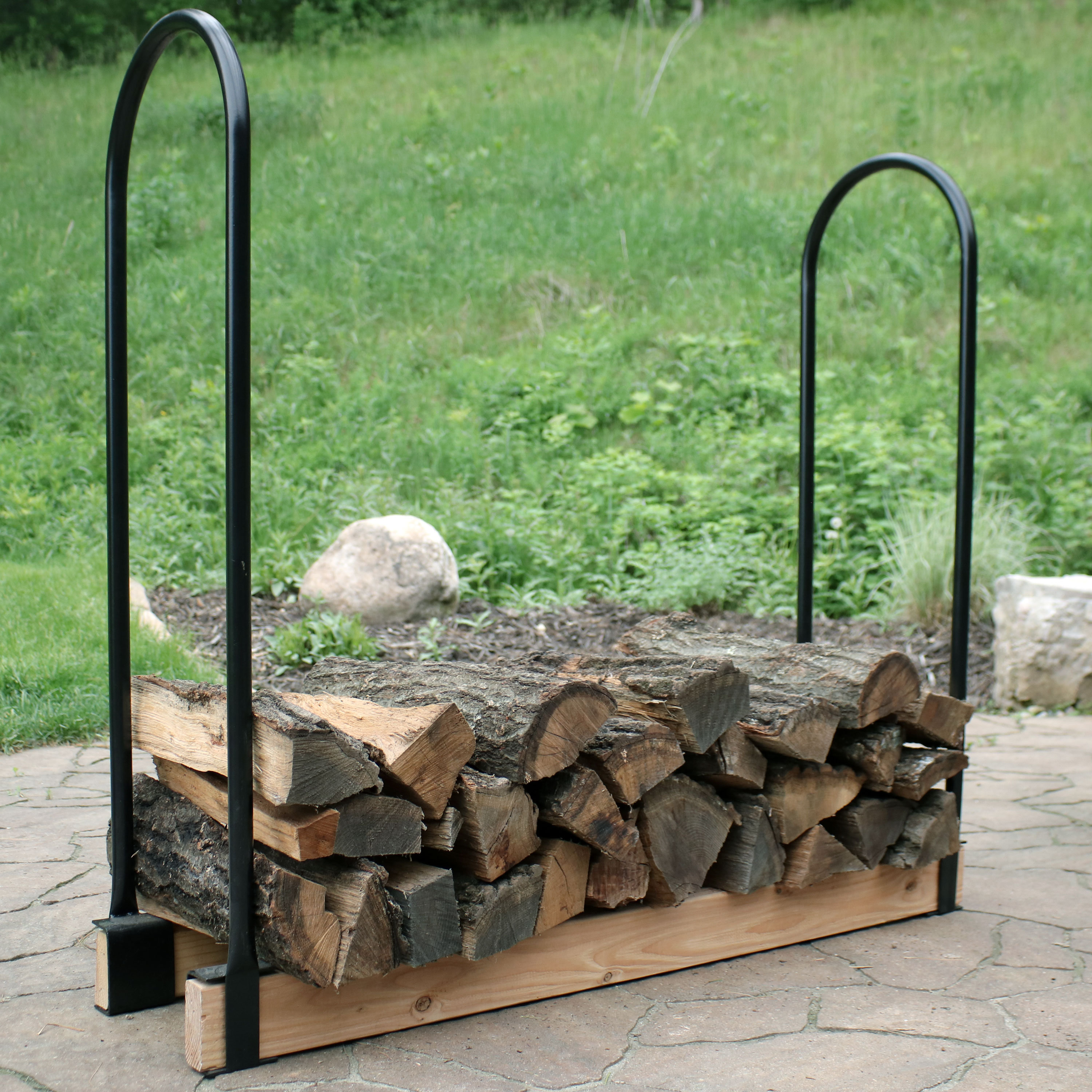 WFX Utility™ Carlo Steel Adjustable Firewood Log Rack & Reviews | Wayfair