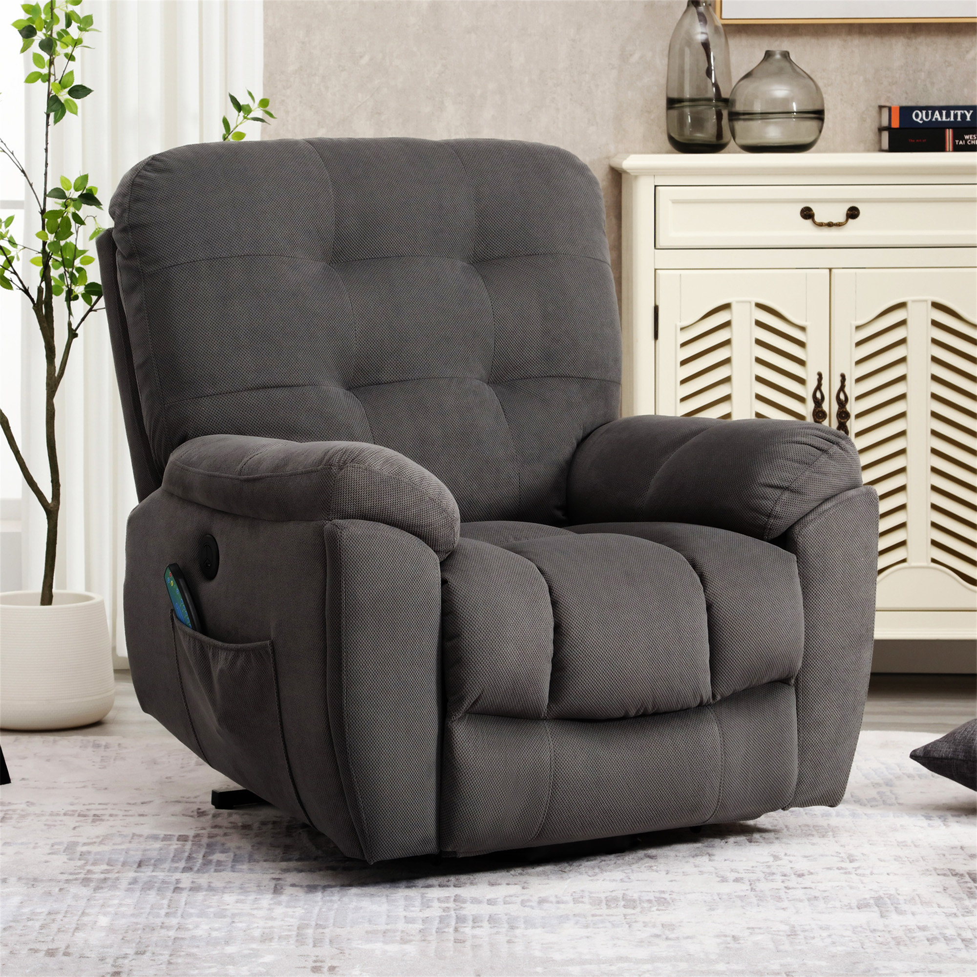 George Oliver Power Lift Chair With Vibration Massage And Heating ...