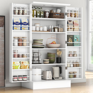 Red Barrel Studio® Malarie 47" Kitchen Pantry & Reviews | Wayfair