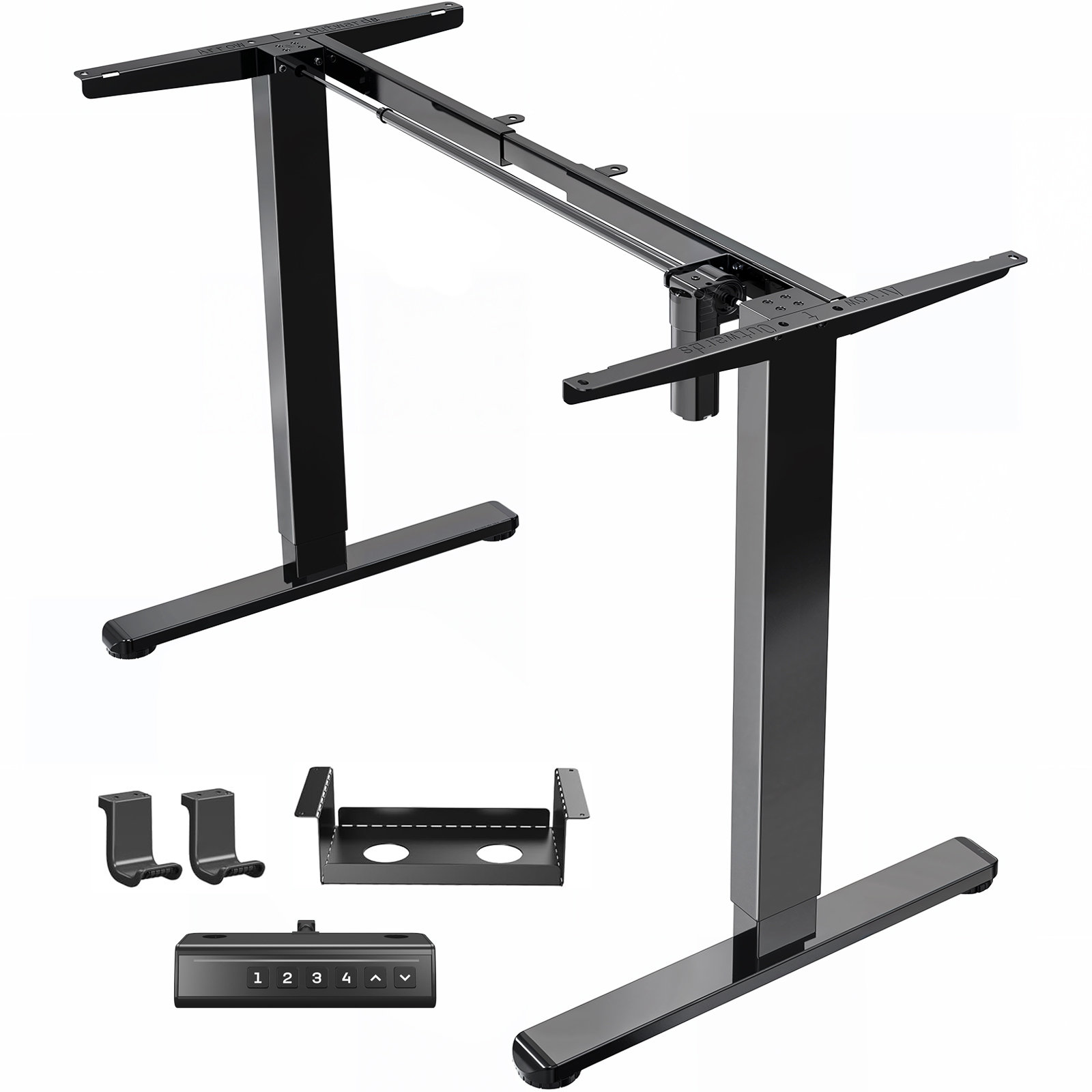 Rebrilliant 120cm W Height Adjustable Rectangle Standing Desk | Wayfair ...