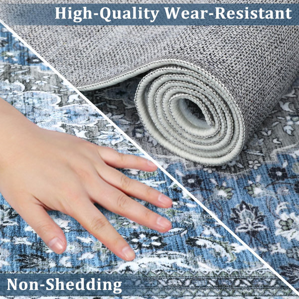 Yuan Home Washable Runner Rug Boho Kitchen Rug Runner Long Entryway Rug ...