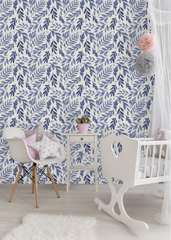 Ophelia & Co. Tuscola Removable Leave 6.25' L x 25" W Peel and Stick ...