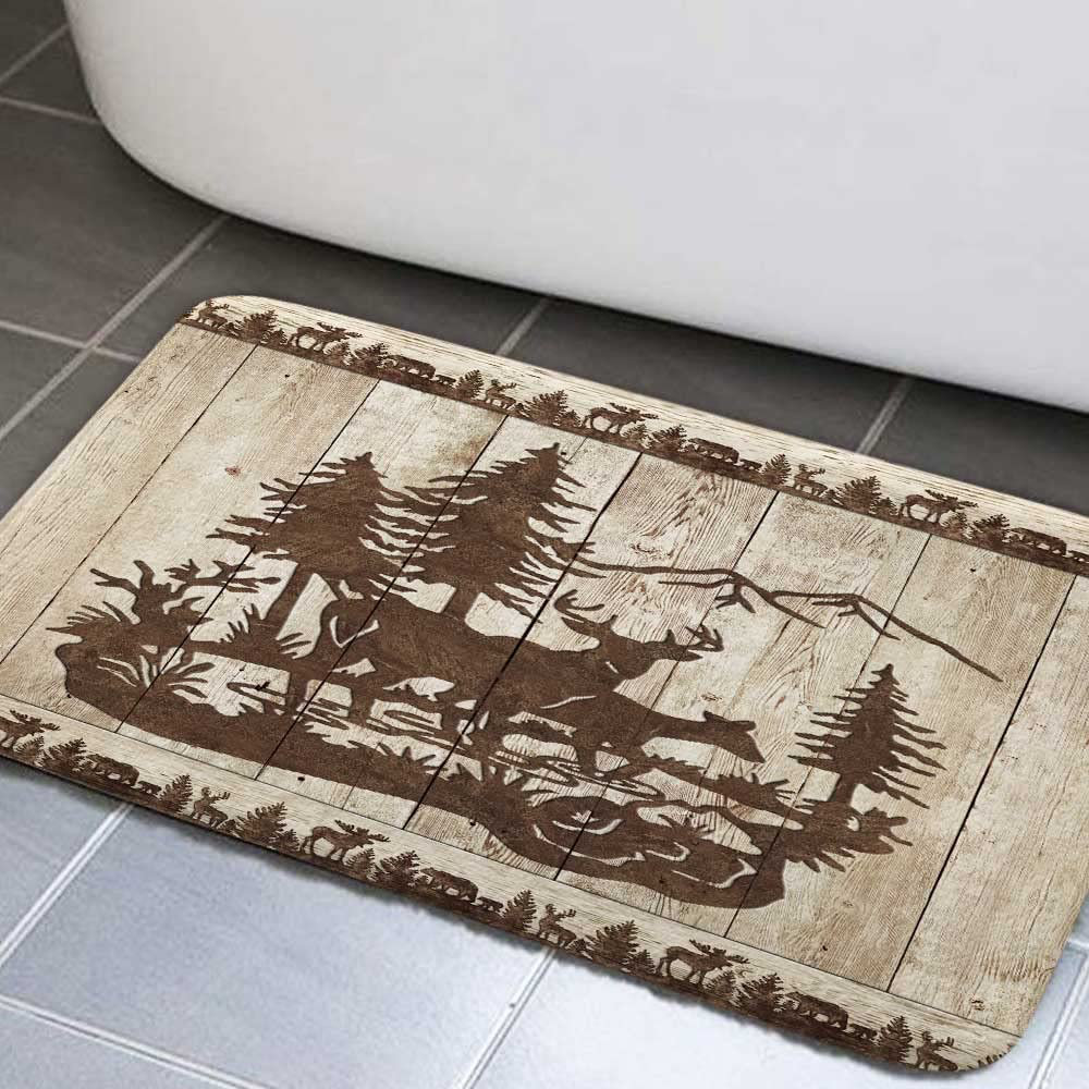 East Urban Home Rustic Wilderness Non-Slip Bath Mats - Farmhouse ...