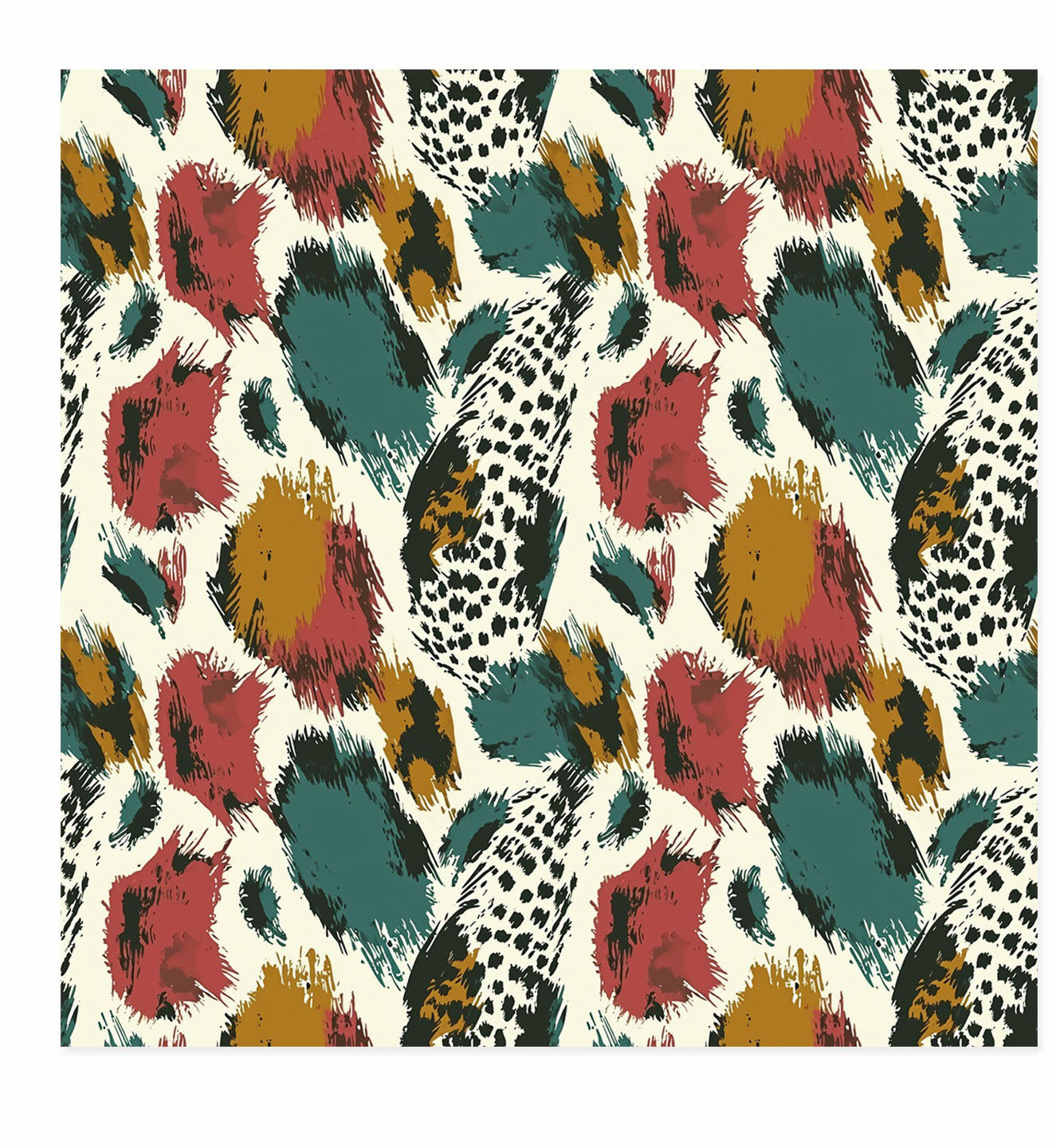 Dakota Fields Animals Abstract Animal Print Pattern I Modern Unframed ...