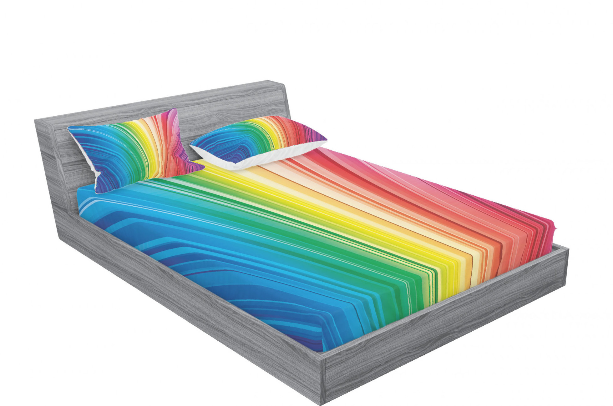 Ambesonne Psychedelic Warped Contour Sheet Set | Wayfair
