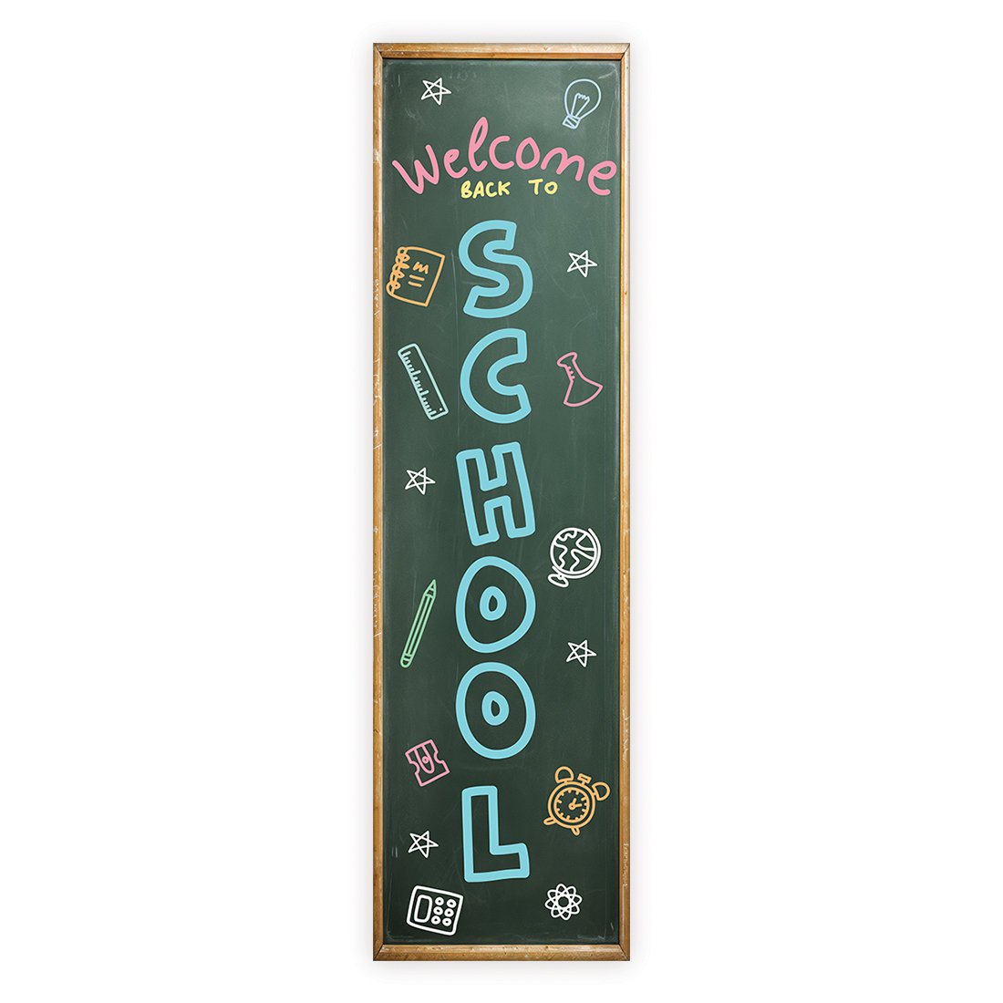 Koyal Wholesale 13X48 Welcome Back To School Banner Chalkboard Vertical ...