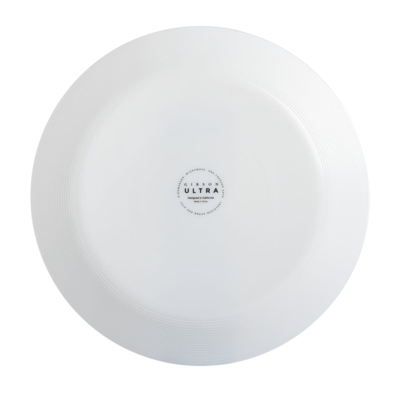 Gibson Home Ultra Break And Crack Resistant Dinnerware Set, Square ...