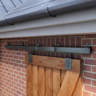 JUBEST Box Rail Exterior Barn Door Hardware Kit, Heavy Duty Sliding ...