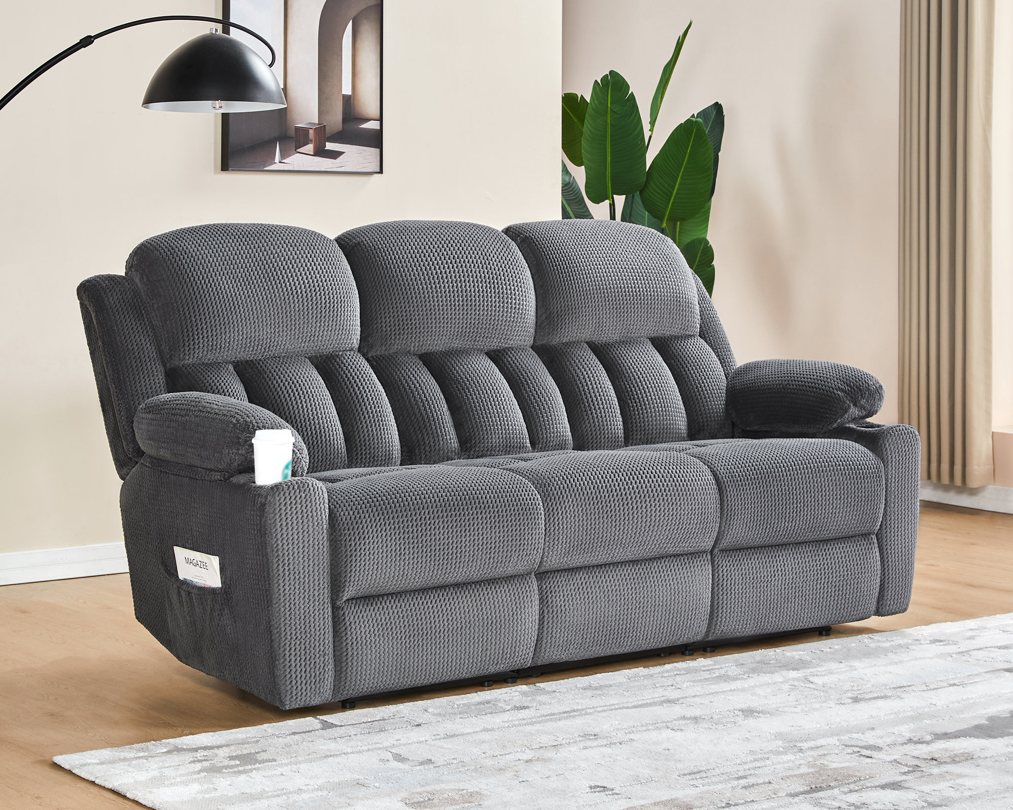 Latitude Run® Acklen 85'' Upholstered Reclining Sofa & Reviews | Wayfair