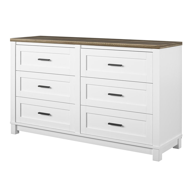 Ebern Designs Vasia 6 Drawer Double Dresser & Reviews | Wayfair