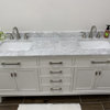 Lark Manor Herrell 72'' Double Bathroom Vanity with Carrara Marble Top ...