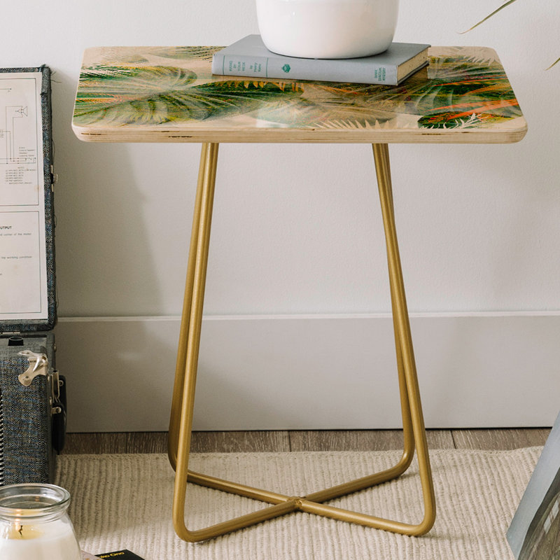 The Twillery Co.® Dore Abolina Tropical Square End Table | Wayfair
