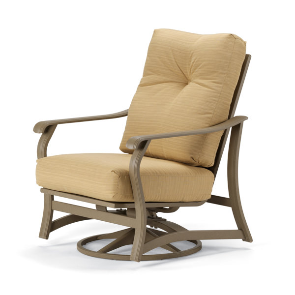 Telescope Casual Villa Swivel Rocking Deep Seating Chair and Ottoman ...