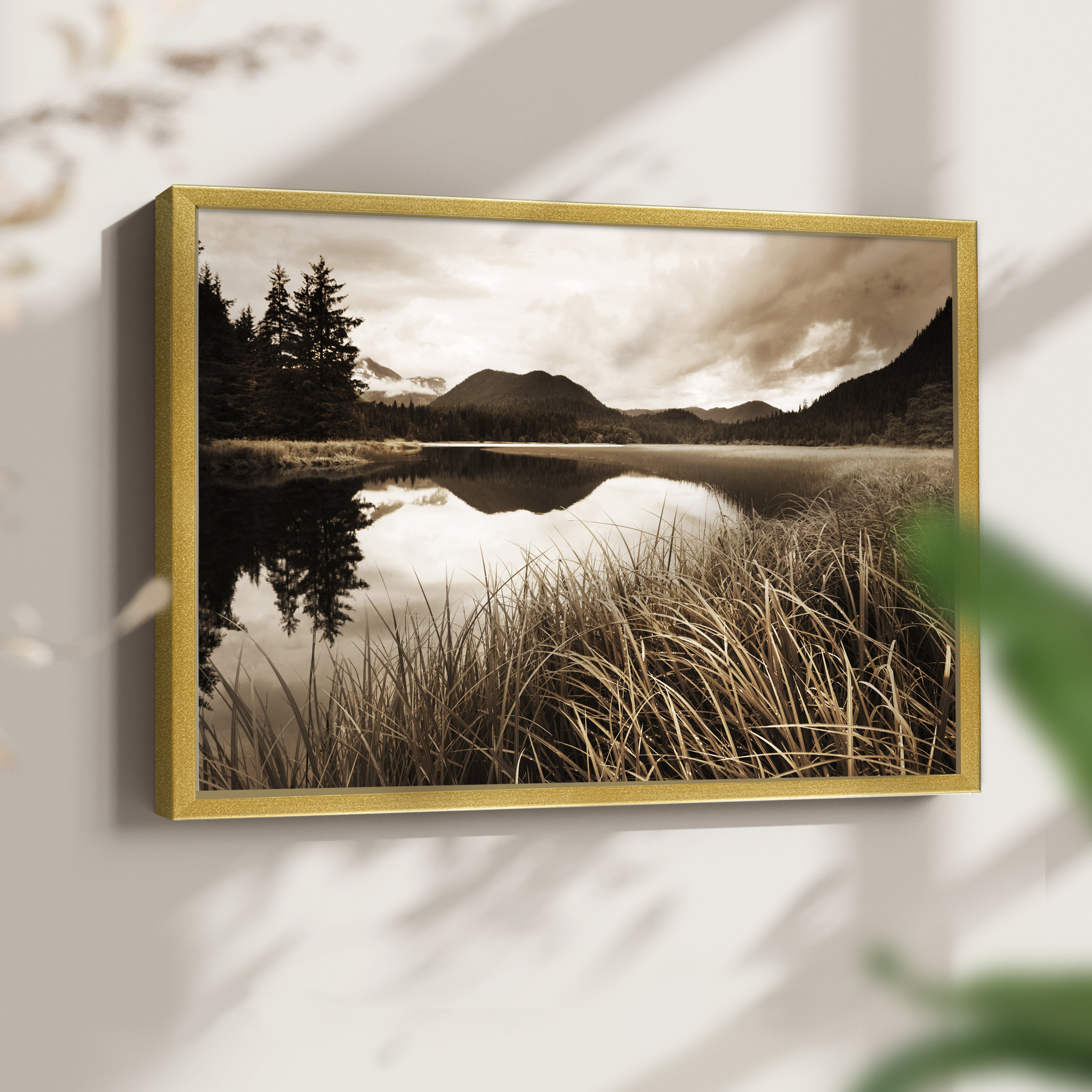Winston Porter Calm Lake -Framed Print - Restickable | Wayfair