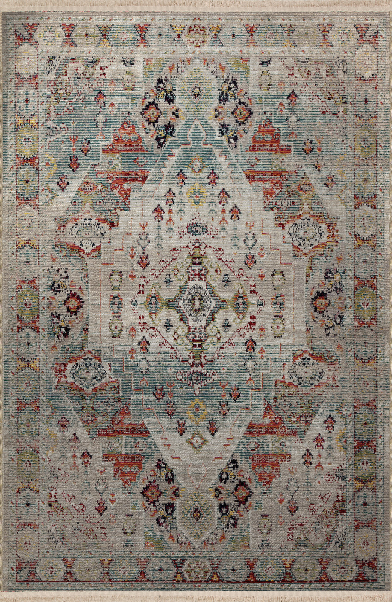Bloomsbury Market Light-Toned Multi-Colored Traditional Motif Patterned ...